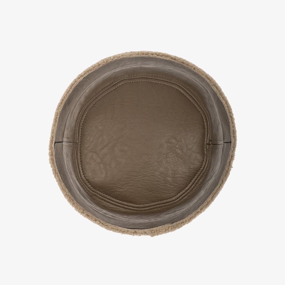 New Era Eco Fur & Leather Sailor Bream Bucket Hat, Brown | eBay