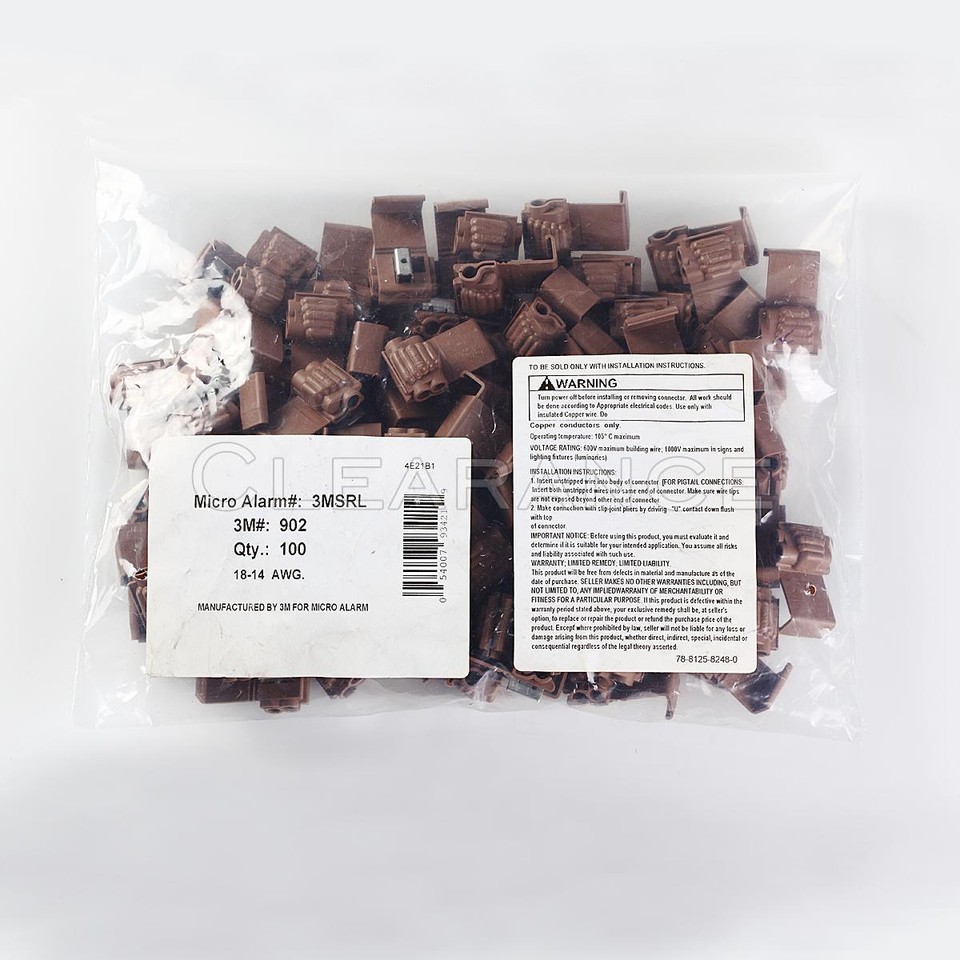 100pcs 3M Scotchlok Electrical Insulation Displacement Connector 902 ...