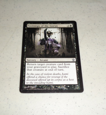 ~1x Footsteps of the Goryo x1 ~LP~ Saviors of Kamigawa Magic the ...