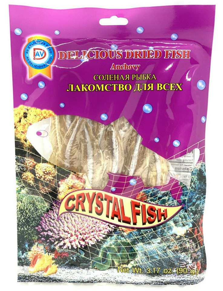 DELICIOUS DRIED FISH 90g Vacuum packaging Snack Crystal Fish Calamari ...
