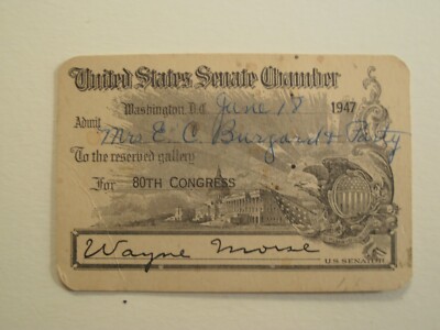 MEMBERS PASS HOUSE OF REPRESENTATIVES 1947 WAYNE MORSE | eBay