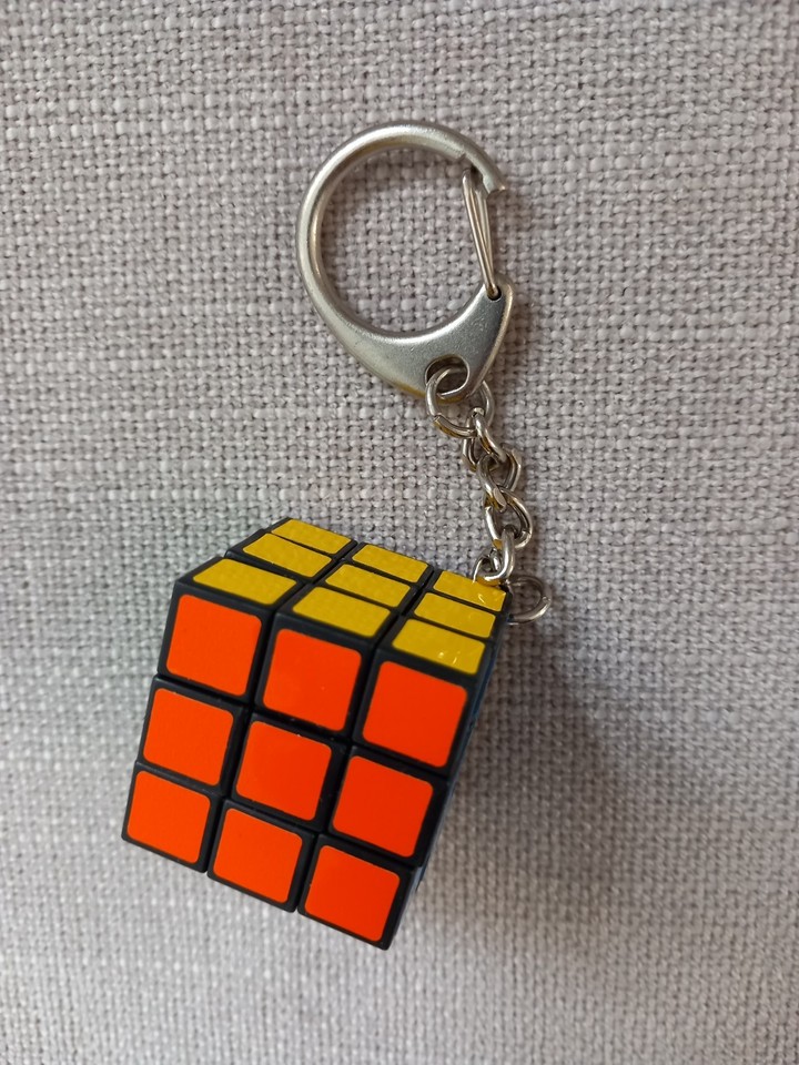 Rubik's Cube Keyring. Plastic, New. 3cm Square | eBay UK