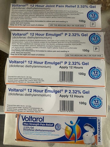Voltarol max strength pain relief 2.32% gel, 100g x5 | eBay UK
