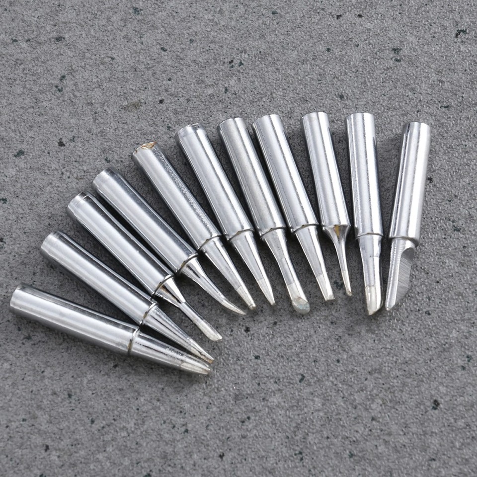 11pcs Different Lead-free Solder Soldering Iron Tips 900M-T Soldering ...