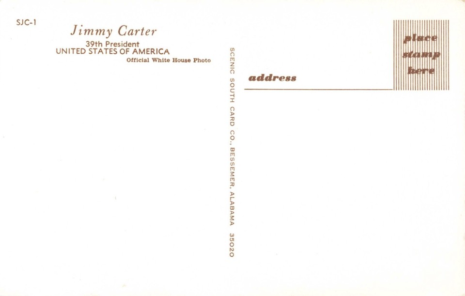 Postcard Jimmy Carter President United States Flag Books | eBay