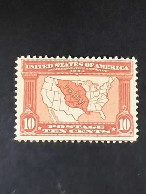US stamp 327 MH (sm amt paper on rear) | eBay
