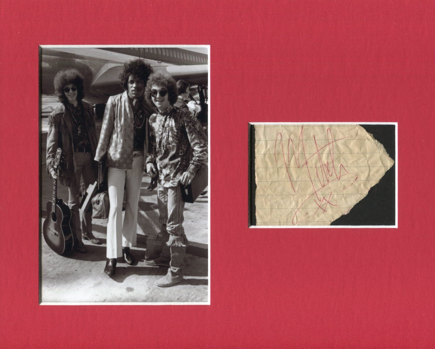Mitch Mitchell Jimi Hendrix Experience Rare Signed Autograph Photo ...