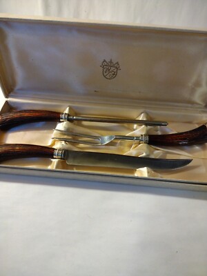 Washington forge bakelite faux antler handle 3 pc carving set with ...