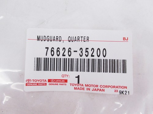 Genuine OEM Toyota 76626-35200 Driver Rear Splash Mud Guard 2006-2009 ...