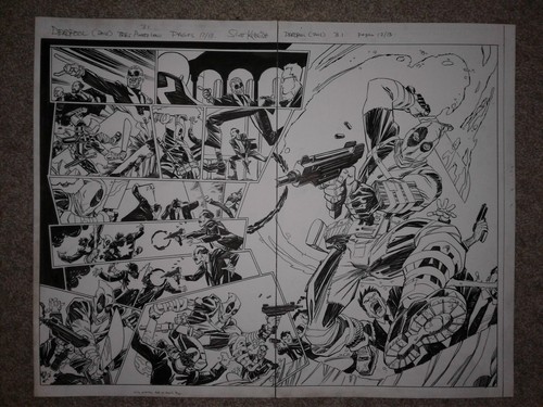 Koblish DEADPOOL 3.1pgs 12+13 FIRST APPEARANCE MEXICAN DEADPOOL MASACRE ...