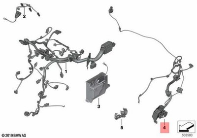 Genuine BMW F20 F21 F22 F23 Wiring Harness Engine Gearbox Module ...