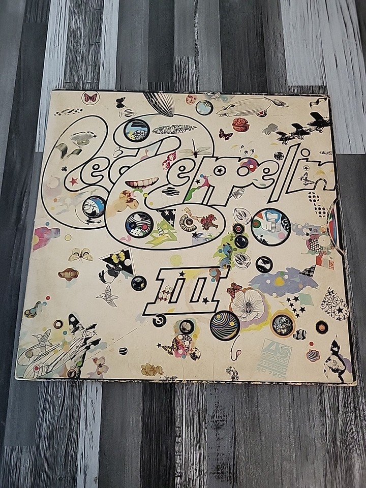 LED ZEPPELIN - III Vintage Album Original LP 1977 SD-19128 (Album Wheel ...