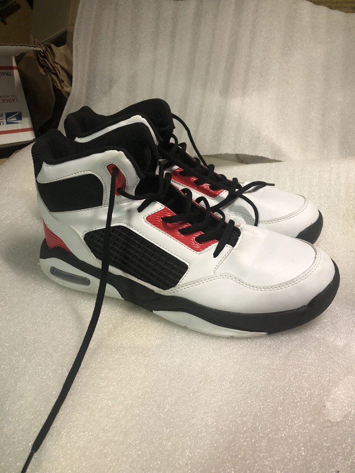 Shaq Bankshot Basketball Shoes White Red Black Men’s Sz 11 Shaquille O ...