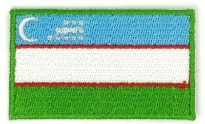 us seller small UZBEKISTAN UZBEK FLAG sew or Iron On Patch 1649 | eBay