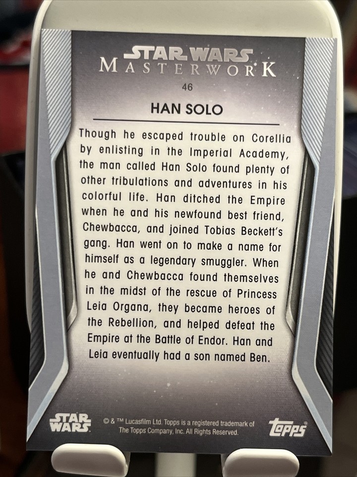 2021 Star Wars Masterwork: Base card #46 Han Solo | eBay