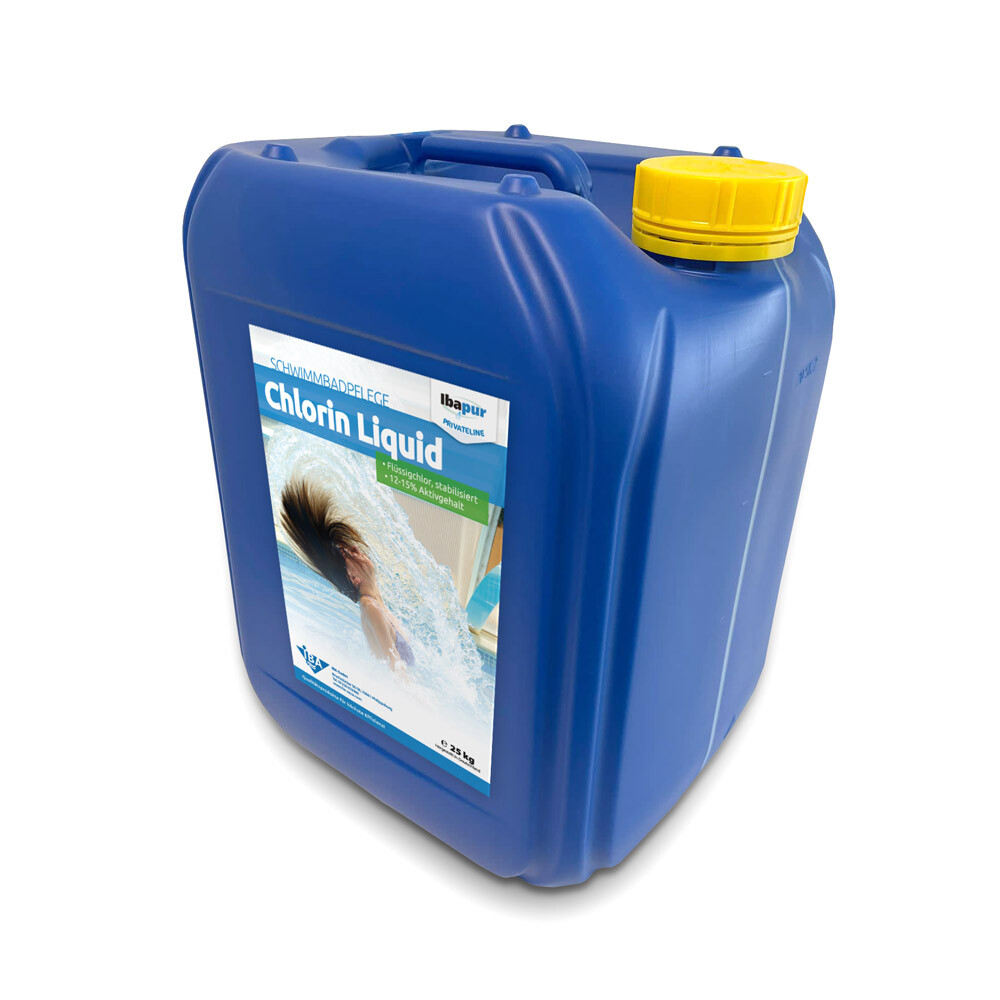 25 kg IBA Chlorin Liquid Flüssigchlor stabilisiert 13% Aktivchlor Pool ...