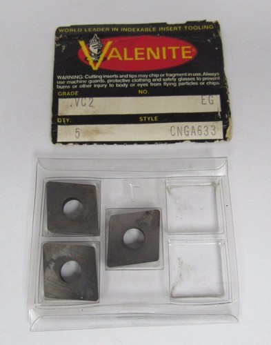 VALENITE CNGA 366 GRADE VC2 EG CARBIDE INSERTS * 3 PCS * | eBay