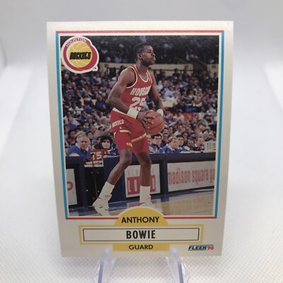 Anthony Bowie 1990 Fleer #69 Houston Rockets | eBay