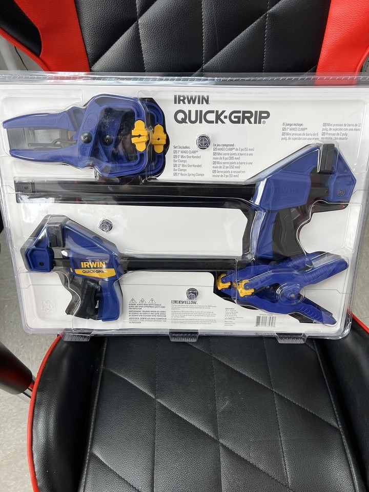 IRWIN QUICK-GRIP Woodworking Clamps Set 8-Piece (IRHT83220) 8 Piece Set ...