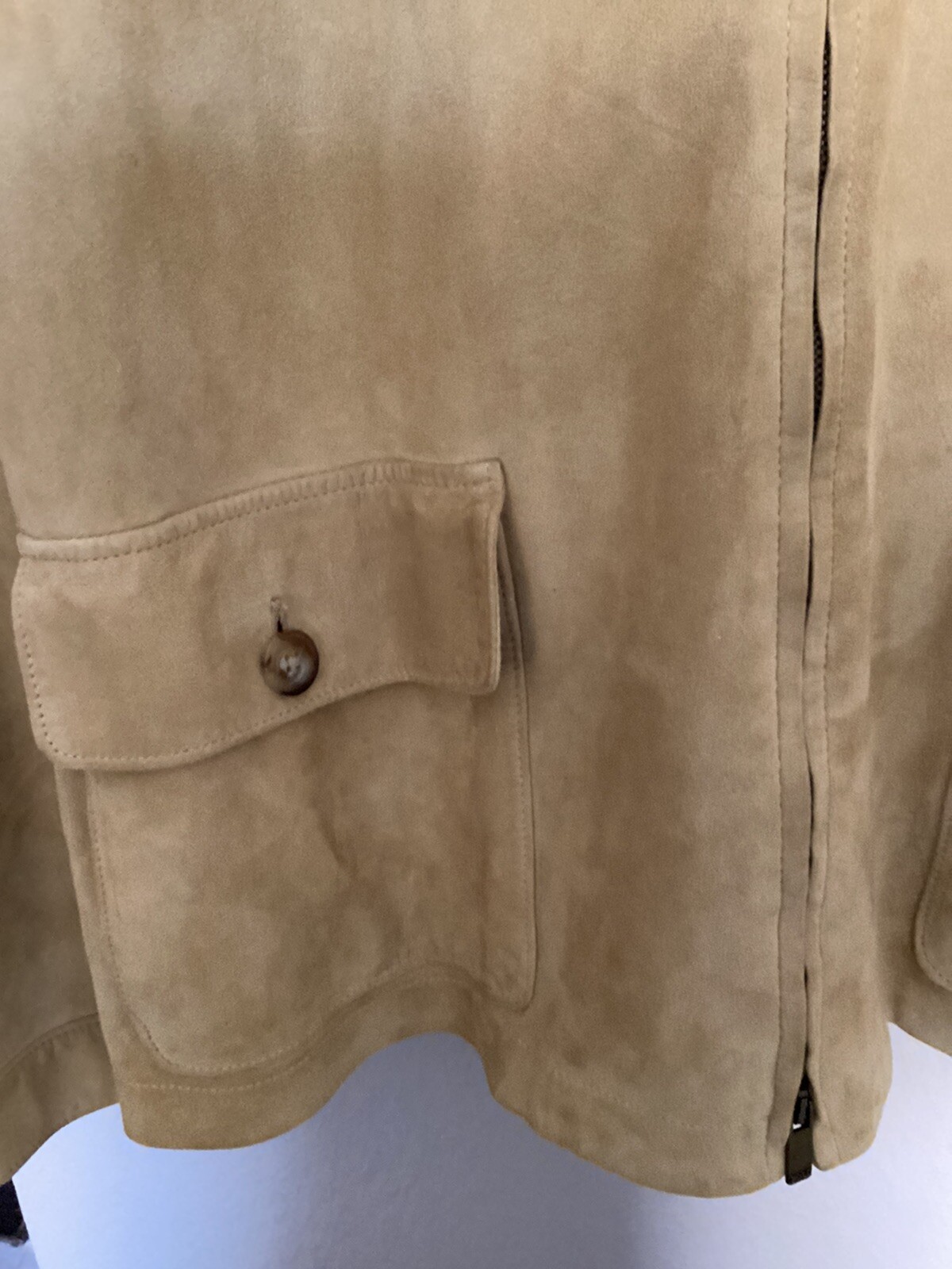Polo Ralph Lauren pure chamois suede leather jacket | eBay