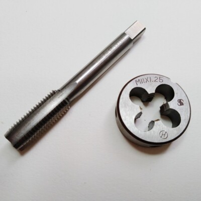 US Stock HSS M11 x 1.25mm Tap & M11 x 1.25mm Die Metric Thread Right ...