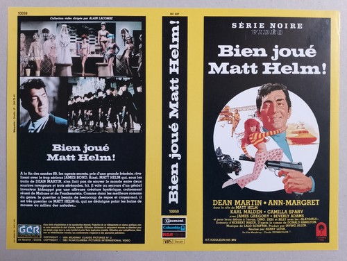 JAQUETTE VHS - BIEN JOUE MATT HELM - VHS SLEEVE - SERIE NOIRE VIDEO | eBay