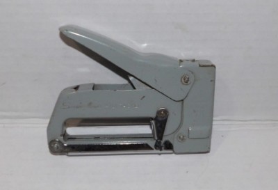 Vtg 1950's Swingline gray Stapler #101 tacker industrial heavy duty | eBay