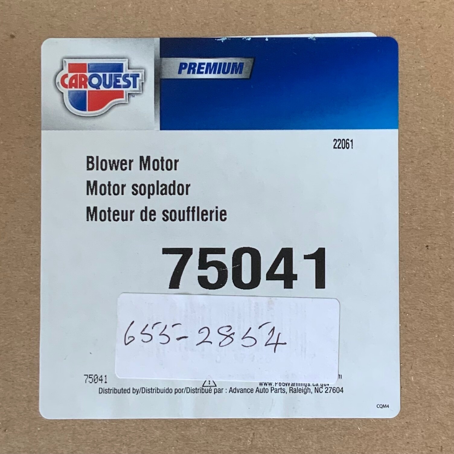 CARQUEST Cooling 75041 - HVAC Blower Motor for sale online | eBay