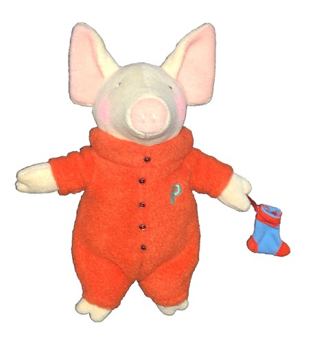 5” Holly Hobbie Crocodile Creek Puddle Plush Pig In Orange Pajamas 1997 ...
