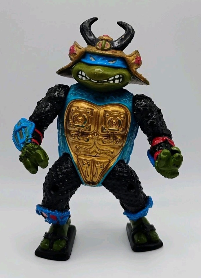 Vintage 1990 Teenage Mutant Ninja Turtles Samurai Leonardo & Detective ...