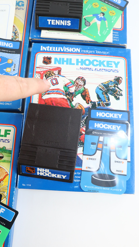 Vtg Intellivision Console w/ 26 COMPLETE Games Overlays Box Manuals ...