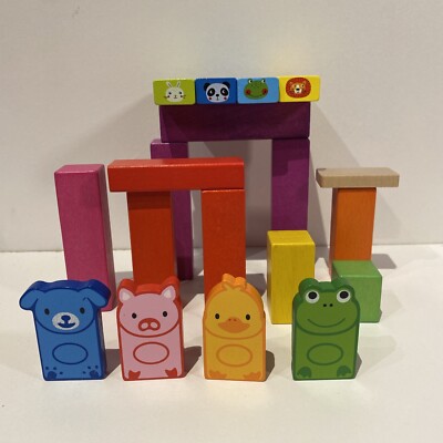 200 PCS Coloured Building Blocks Animals Educational Child Play ...
