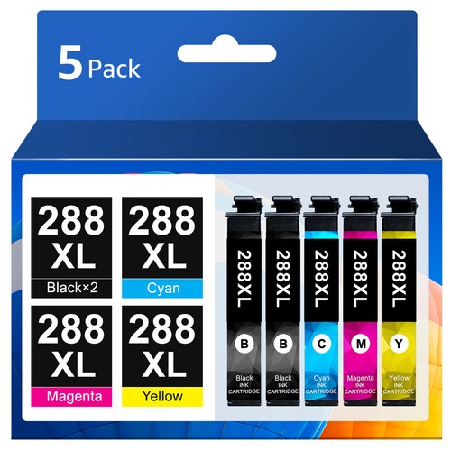 288XL Black Color Ink Cartridge for Epson 288XL Expression home XP-340 ...