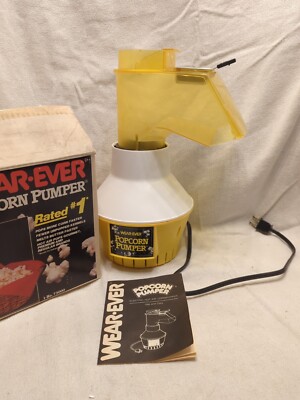 Wear Ever Popcorn Pumper Electric Hot Air Cornpopper 73000 w/ Box ...
