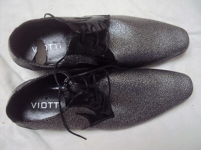 Viotti Lace-up Mens Silver Dazzlers Tuxedo Dress Shoes Size 12 M New ...
