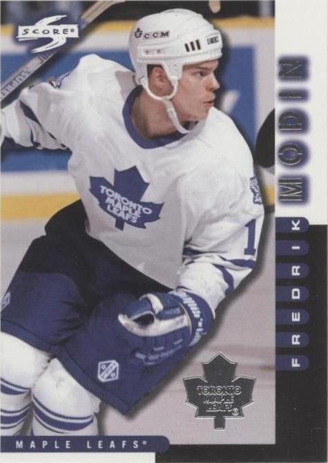 1997-98 Score Team Collection - Toronto Maple Leafs Fredrik Modin #13 ...