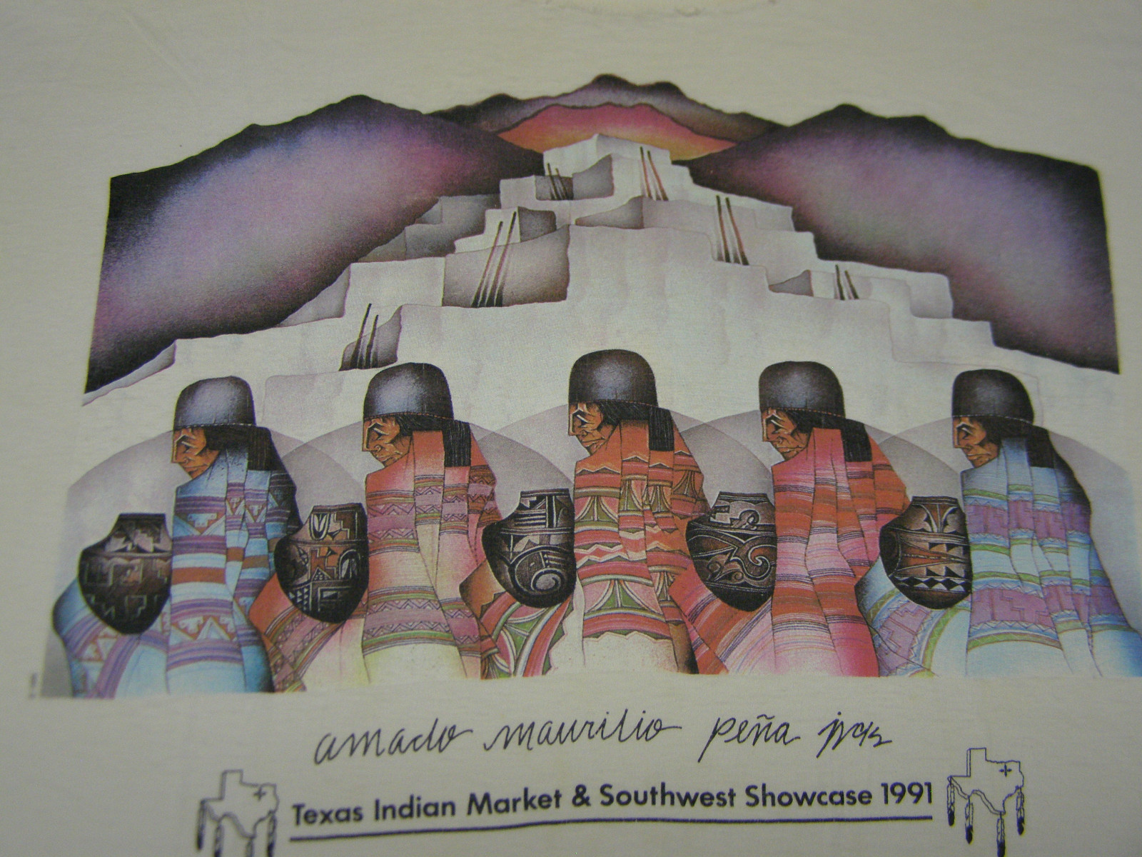 Rare Southwestern Artist Amado Murillo Pena 1991 Art … - Gem