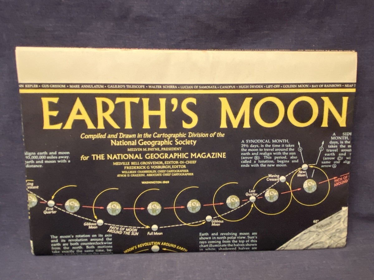 National Geographic Moon Map