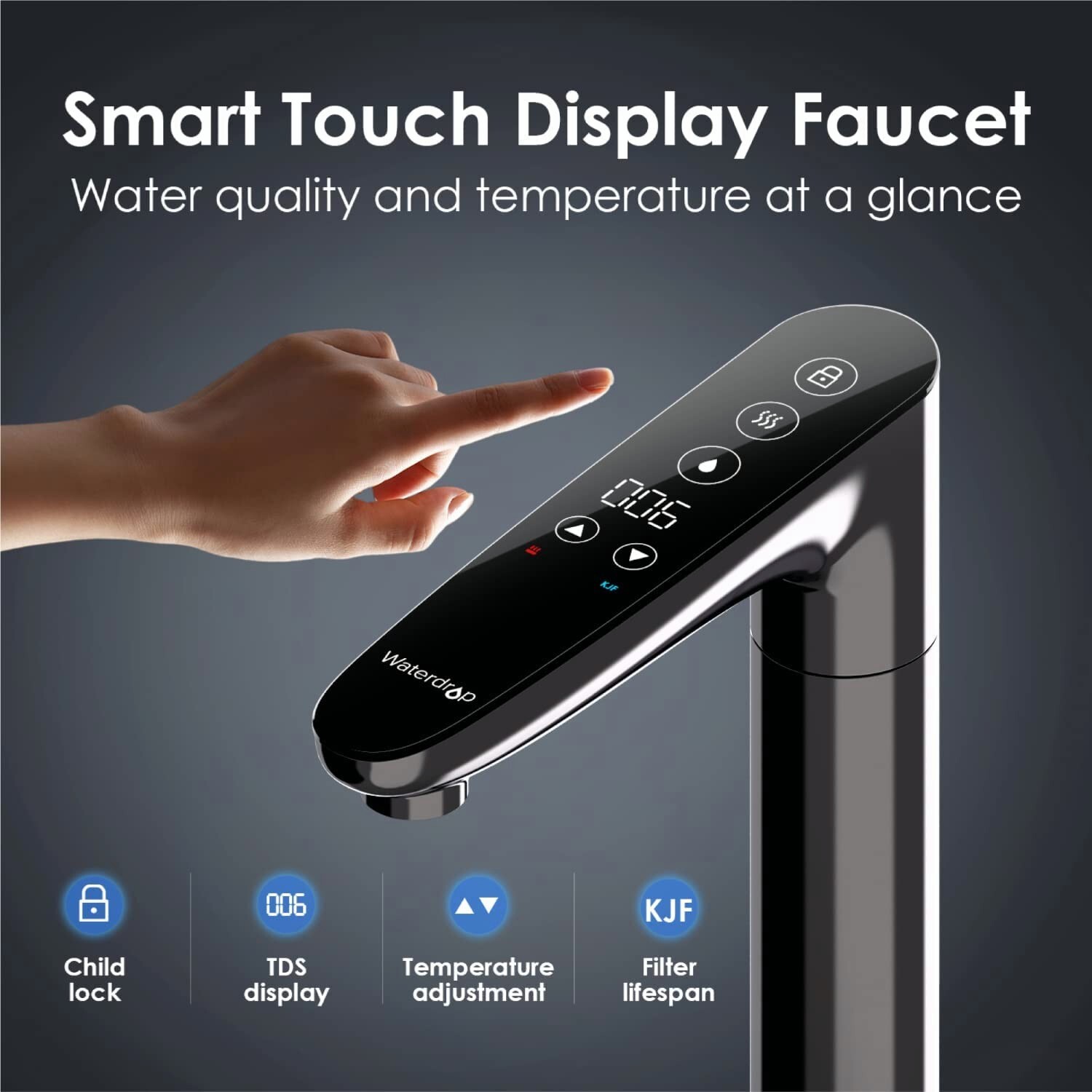 Waterdrop Instant Hot Water Dispenser Reverse Osmosis System, 600 GPD ...