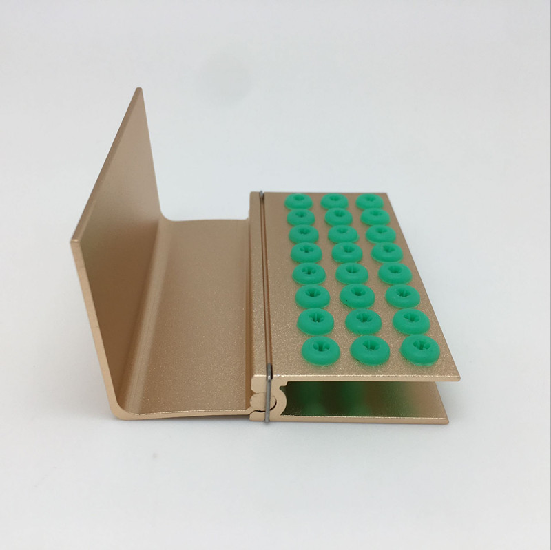 1pc 24 holes Dental FG RA Bur Burs Disinfection Holder Silicon Blocks ...