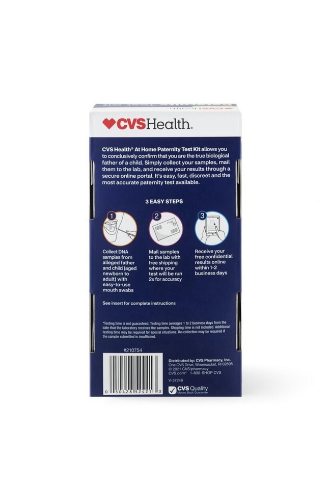 CVS Health Paternity Test Kit Brand New NO LAB FEES FACTORY SEALED FREE ...