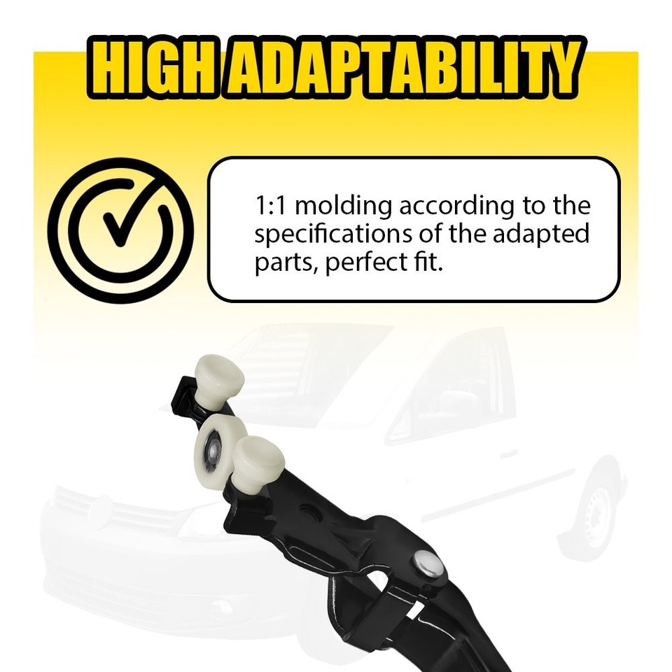 LH Passenger Side Centre Sliding Door Roller Guide Hinge For VW Caddy ...