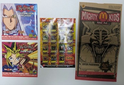 YuGiOh Maximillion Pegasus Yugi Promo Trading Card Set McDonalds | eBay