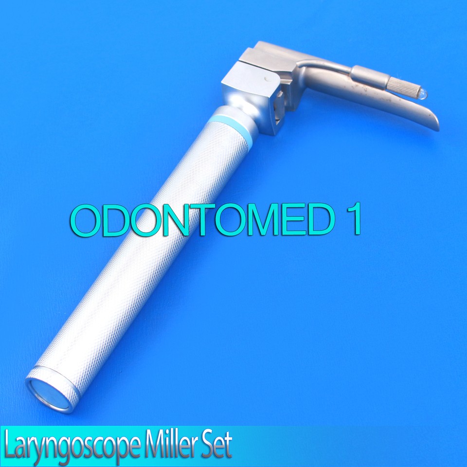 LARYNGOSCOPE SMALL HANDLE AA + MILLER BLADE #0 ENT INTUBATION ...