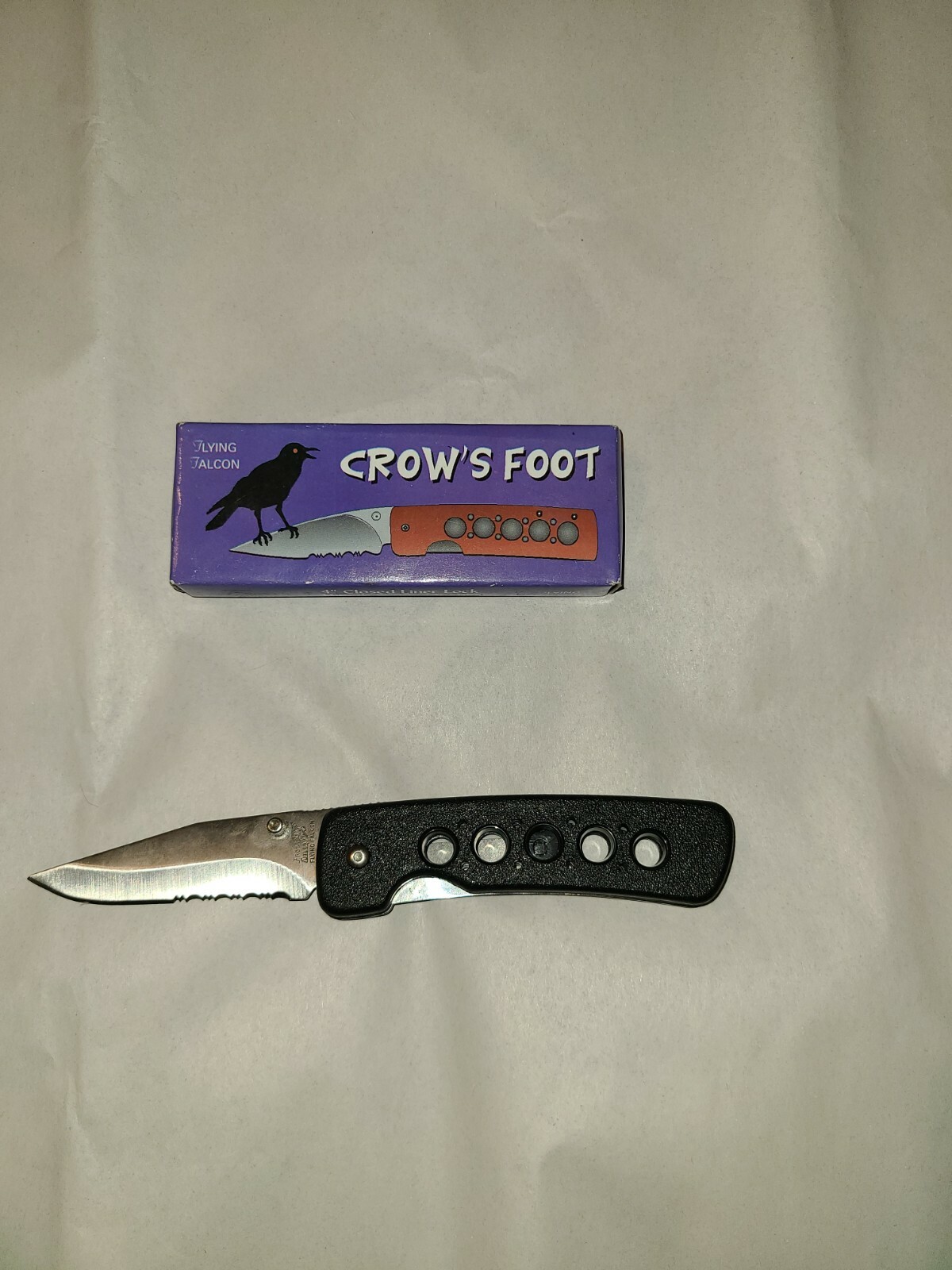 Pocket Knife Crow's Foot folding 4" Flying Falcon Frost Cutlery NEW | eBay
