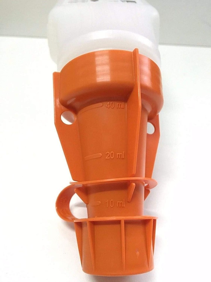 Genuine Stihl 1 Litre 2 Stroke Oil Petrol Fuel Mixing Bottle 25:1 50:1 ...