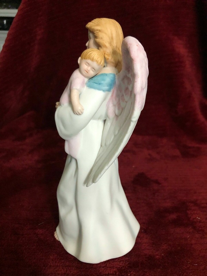 Home Interior Homco Angel Holding Baby #1434 Excellent Used Condition ...