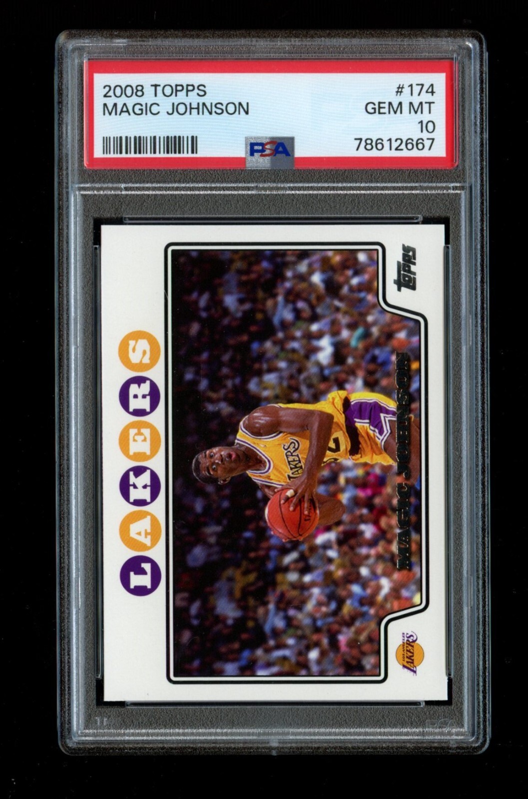 2008-09 Topps Magic Johnson PSA 10 Gem Mint | eBay