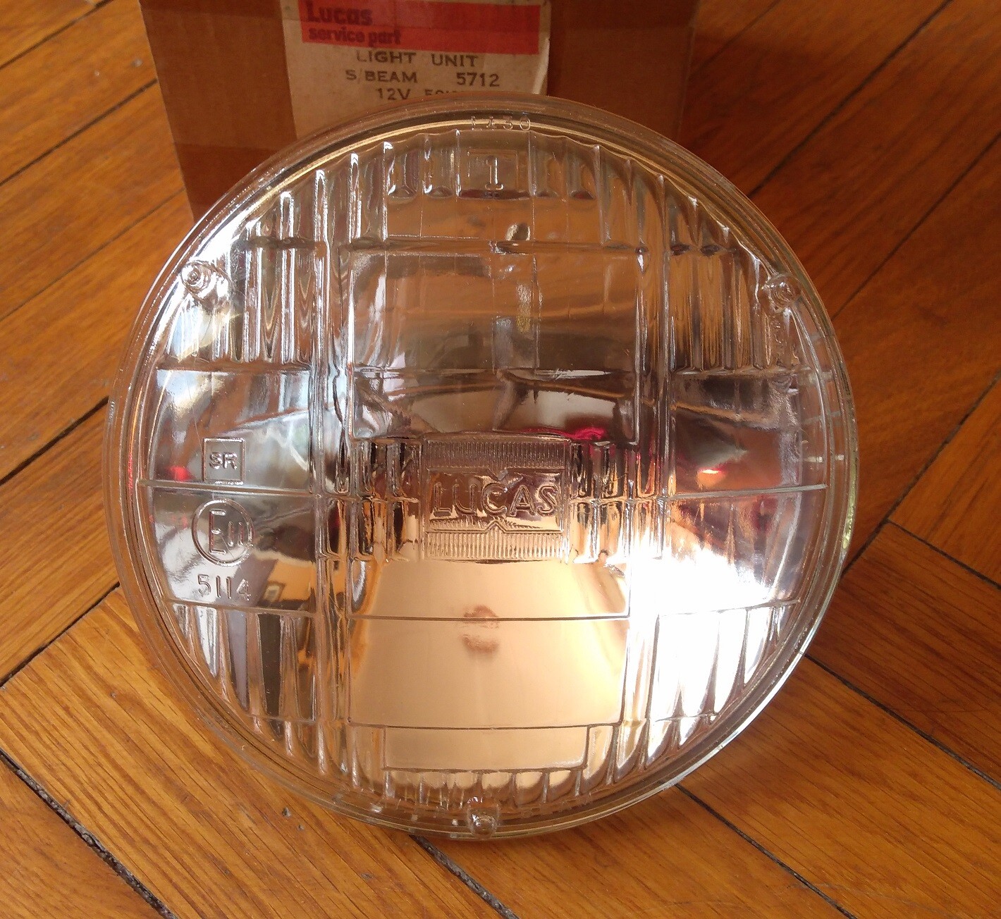 Lucas 5712 Sealed Beam Headlight Part no 54529740 12V 50W Cold White ...