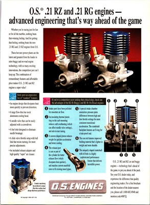 OS .21 RZ RG Engine RC Print Ad Ephemera Wall Art Decor | eBay